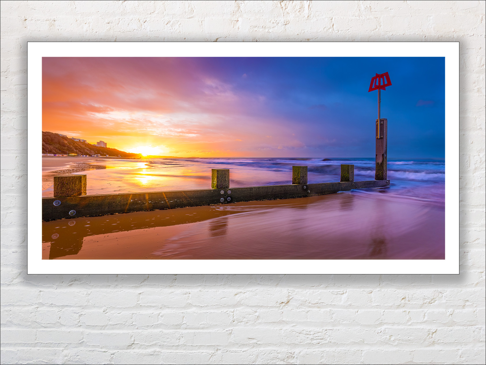Bournemouth Beach, sunrise. 1 - The Coastal Prints Gallery